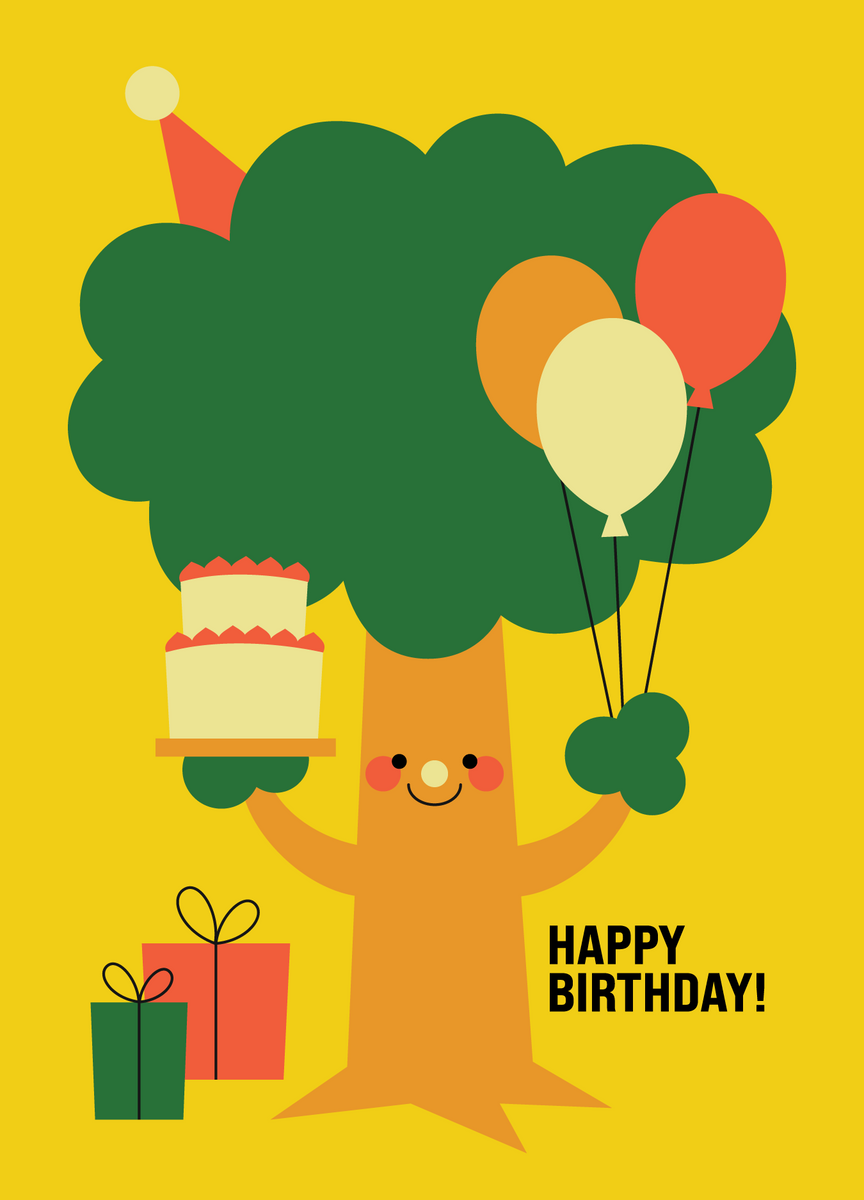 Tree Dedication Card - Happy Birthday – TreePeople Store